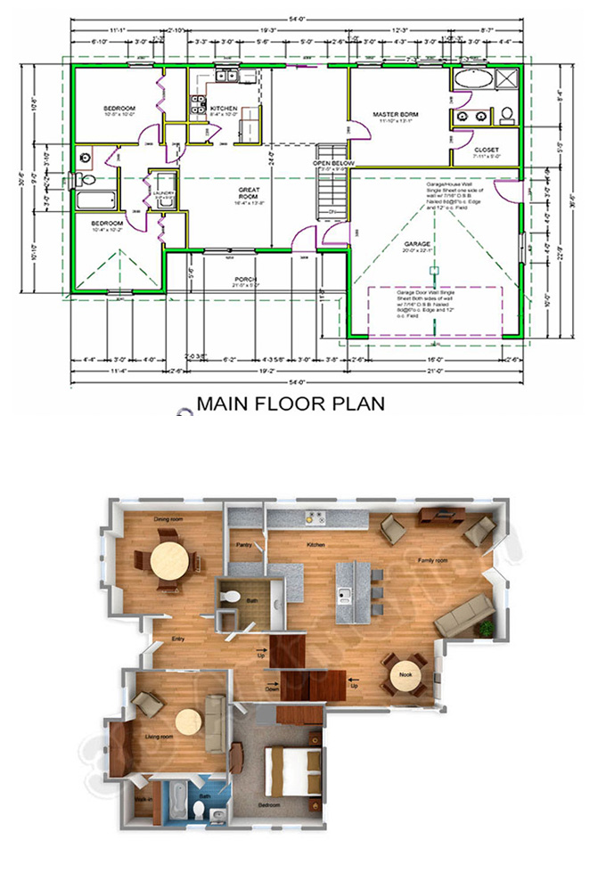 Custom Construction & Remodeling Blueprints Orange County, CA